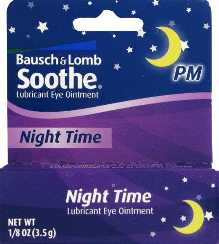 Bausch And Lomb Soothe Night Time Lubricant Eye Ointment 0 12 Oz Kroger