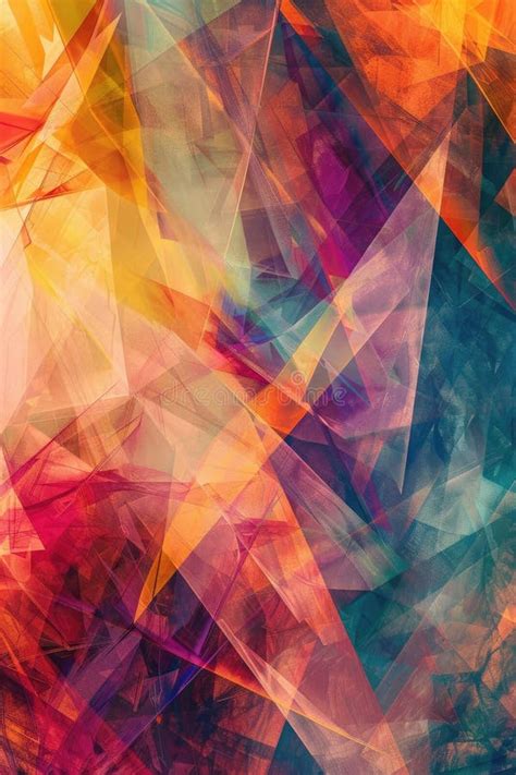 Vibrant Abstract Background Featuring Dynamic Combination Of Bold Angular Shapes And Colors