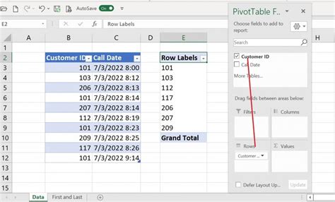 How To Return The First And Last Times From Timestamps In A Microsoft