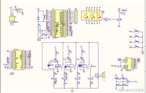 B014 Adc0809数字电压表可切换量程 Csdn博客