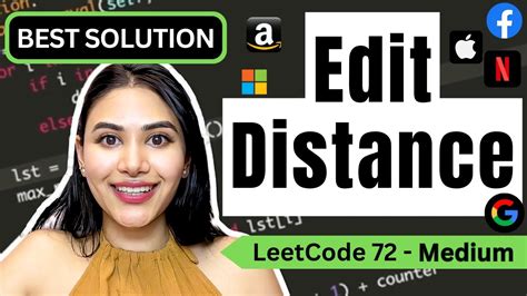 Edit Distance Leetcode 72 Python Dynamicprogramming Leetcode