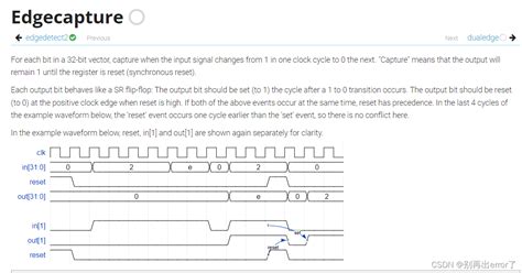 Hdlbits Edgecapturehdlbits Edgecapture Csdn博客