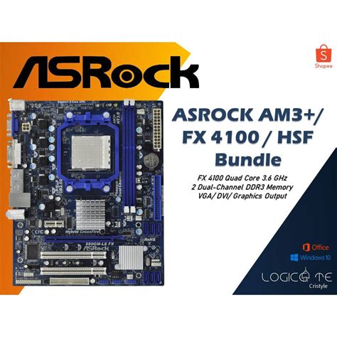 Bundle Am3 Fx 4100 4gb Socket Am3 Free Hsf Mobo Processor