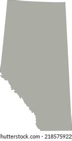 Vector Illustration Alberta Map Stock Vector Royalty Free 2185759227