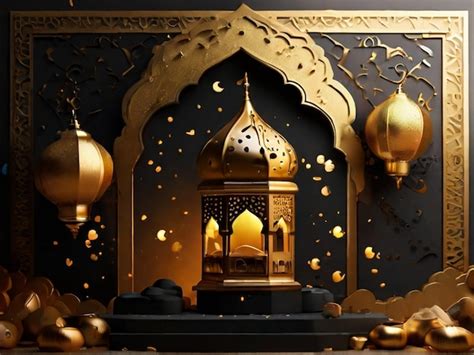 Premium Photo Modern And Clean Eid Background Design