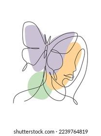 One Continuous Line Drawing Sexy Woman Stock Vector Royalty Free 2239764819 Shutterstock