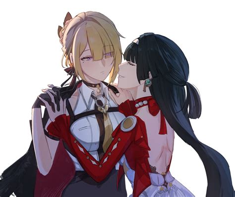 Evelyn Chevalier And Astra Yao Zenless Zone Zero Drawn By Bishi Gureipuu Danbooru