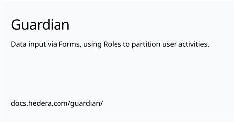 Data Input Via Forms Using Roles To Partition User Activities Guardian