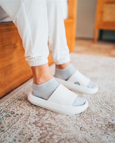 Autumn Vibes With Cloud Slides White Cloud Slippers Cloud Slides