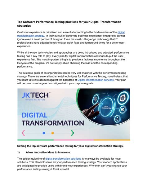 Ppt Top Software Performance Testing Practices For Your Digital