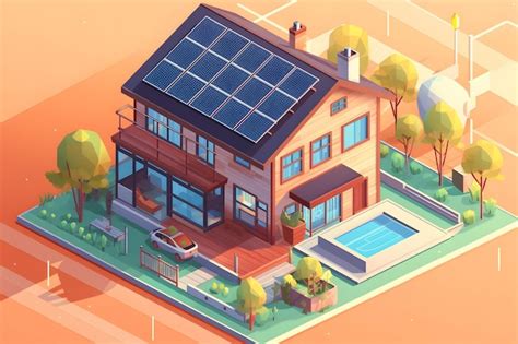 Premium Ai Image Solar Panels On A Private House Neural Network Ai Generated