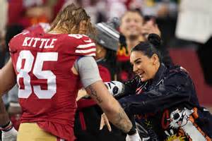 george kittle wife claire kittle show off halloween costumes athlon