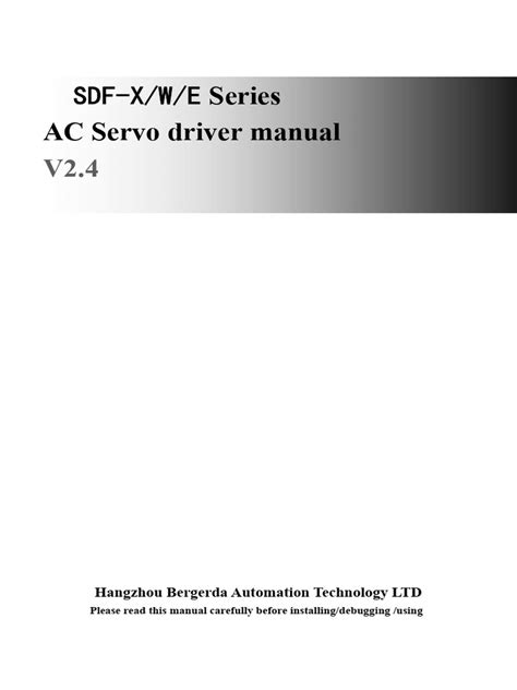 Sdf X W Eseriesmanualv24 231024 195723 Pdf Electronic Circuits Parameter Computer