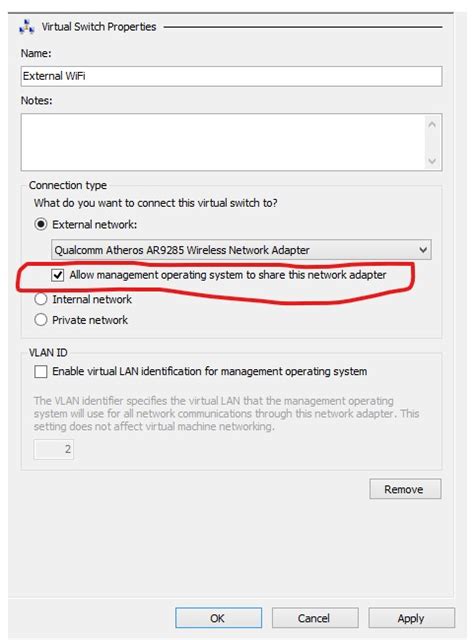 Hyper V Virtual Switch Keeps Choosing The Inactive Nic Microsoft Qanda