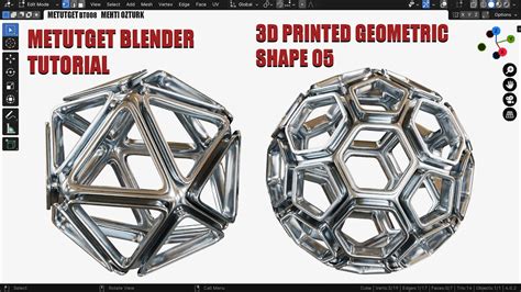 3d Printed Geometric Shape Object 05 Modelling Blender Tutorial Blender3d Blendertutorial