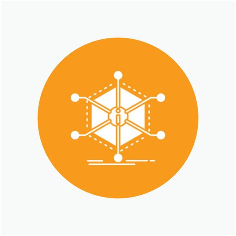 Data Help Info Information Resources White Glyph Icon In Circle Vector Button Illustration