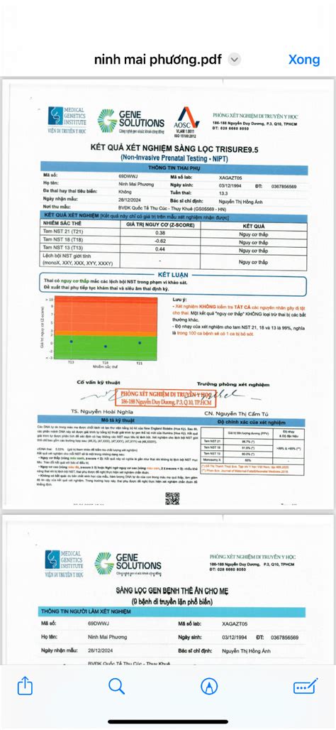 Cách đọc kết quả nipt để biết trai hay gái HelloBacsi