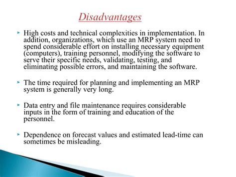 Closed Loop Mrp System Ppt