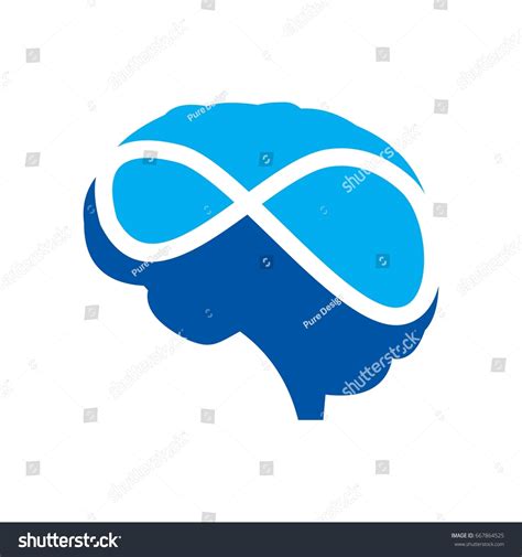 Infinity Brain Logo Stock Vector Royalty Free 667864525 Shutterstock