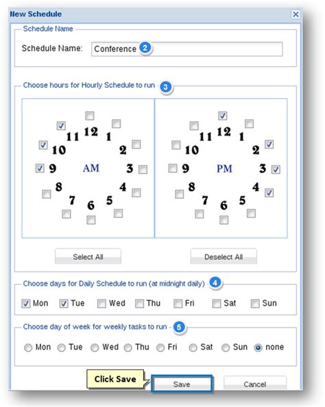 Managing Schedules
