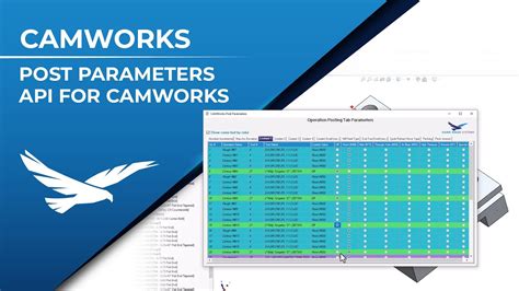 Post Parameters API For CAMWorks YouTube