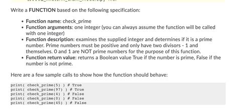 Solved Write A FUNCTION Based On The Following Chegg