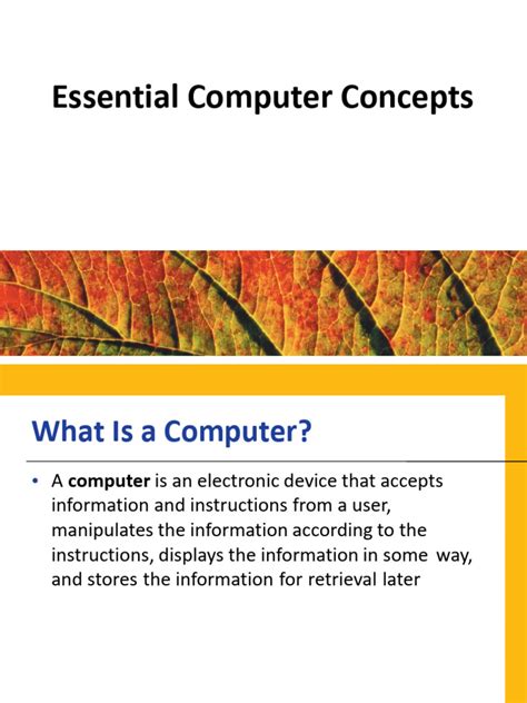 Introduction To Computers History And Its Parts Pdf Random Access Memory Computer Data