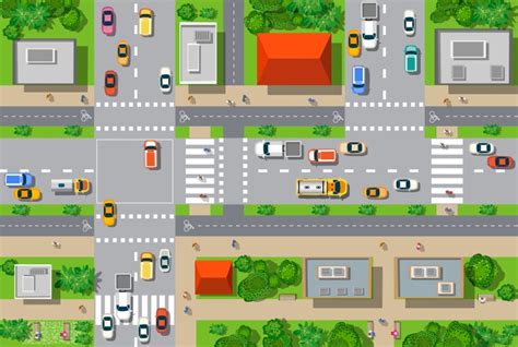 city top view map royalty free vector image vectorstock