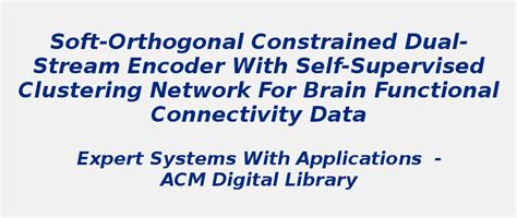 Soft Orthogonal Constrained Dual Stream Encoder S Logix