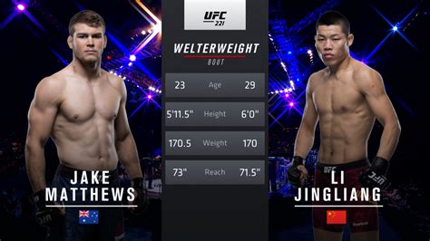 Ve Ufc 2010s Ufc 221 Jake Matthews Vs Li Jingliang Paramount Chile