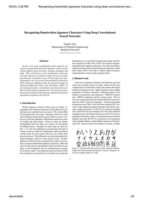 Solution Recognizing Handwritten Japanese Characters Using Deep Convolutional Neural Networks