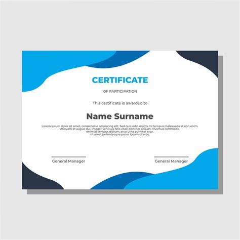 Premium Vector Certificate Design Template Can Be Used For Digital And Print