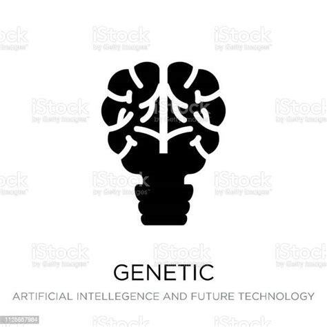 흰색 바탕에 유전 수정 아이콘 벡터 유전 수정 유행 가득 인공 Intellegence 및 미래 기술 컬렉션 아이콘 0명에 대한