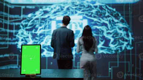 Engineers Use Green Screen Tablet And Ai Neural Networks Modeled After