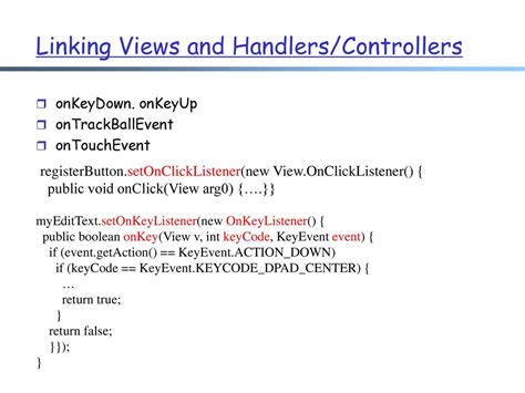 Mobile Software Development Framework Android Activity Viewviewgroup