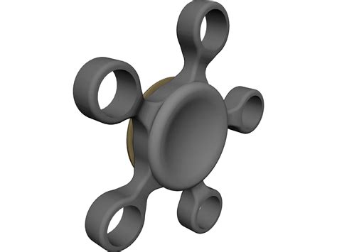 Fidget Spinner Cad Model 3dcadbrowser