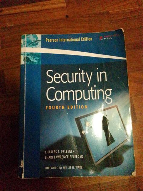 Security In Computing Computers And Tech Office And Business Technology