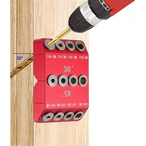 1pc 30 45 90 Angled Drill Guide Jig For Cable Railing Lag Screw