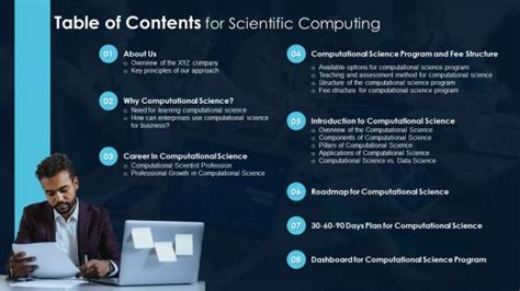 table of contents for scientific computing ppt mockup ppt example