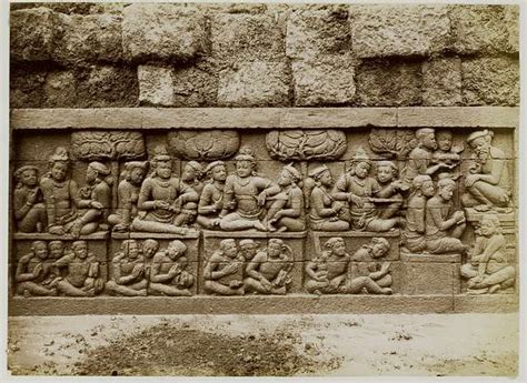 Kitlv 28080 Kassian Céphas Relief Of The Hidden Base Of Borobudur