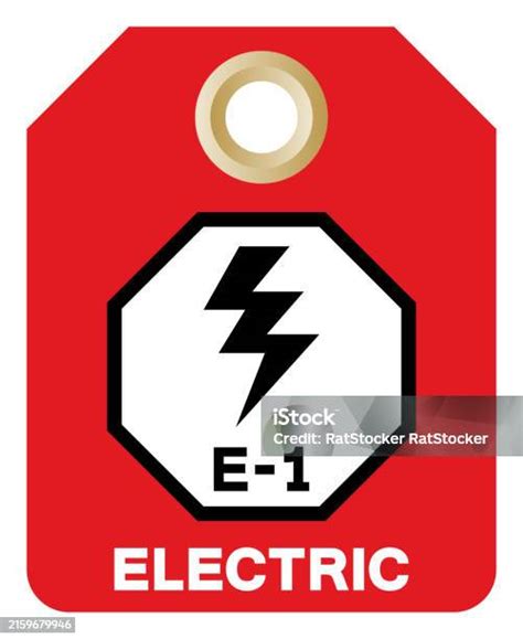 전기 E1 태그 라벨 기호 기호 벡터 일러스트 레이 션 흰색 배경에 격리 주당순이익10 경계 표지에 대한 스톡 벡터 아트 및 기타 이미지 Istock