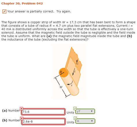 solved chapter 30 problem 042 your answer is partially