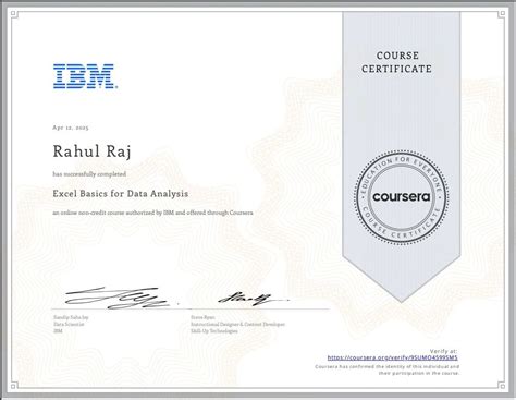 Dataanalytics Excel Ibm Coursera Datascience Learningjourney