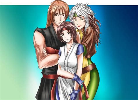 Ken Masters Rogue X Men Yuri Sakazaki Capcom Capcom Vs Snk 2 Fatal Fury Marvel Marvel