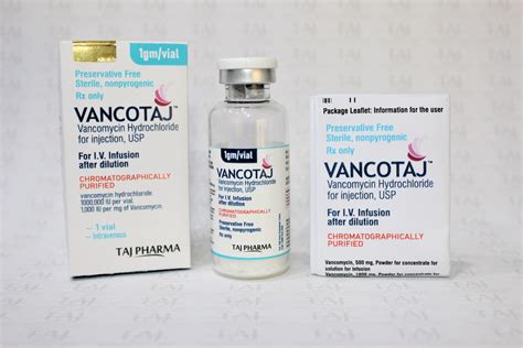 Vancomycin Hydrochloride For Injection Usp 1g Vancotaj