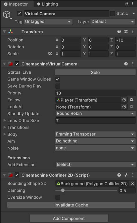 Cinemachineextension Requires A Cinemachine Virtual Camera Component