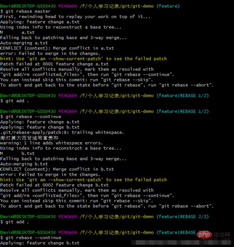 how to merge branch code with git git php cn