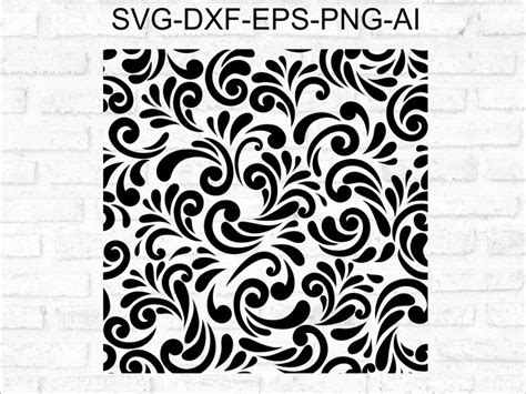 Pattern Svg 2 Floral Pattern Svg Flower Pattern Svg Pattern Eps