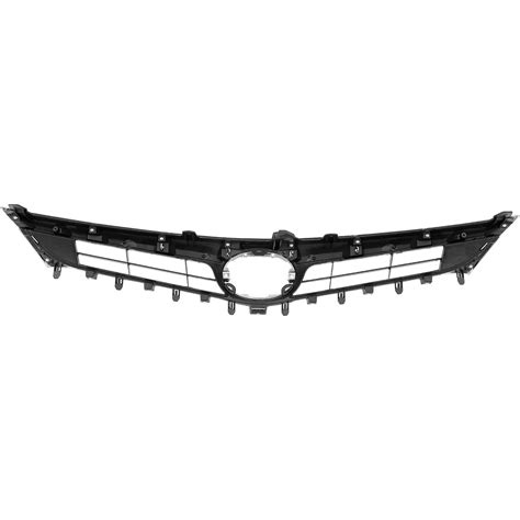 Front Bumper Upperandlower Grille Chrome Grill Fit 2013 2014 2015 Toyota