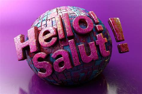 3d Globe With Speech Bubbles Saying Hello In Multiple Languages Stock Image Image Of